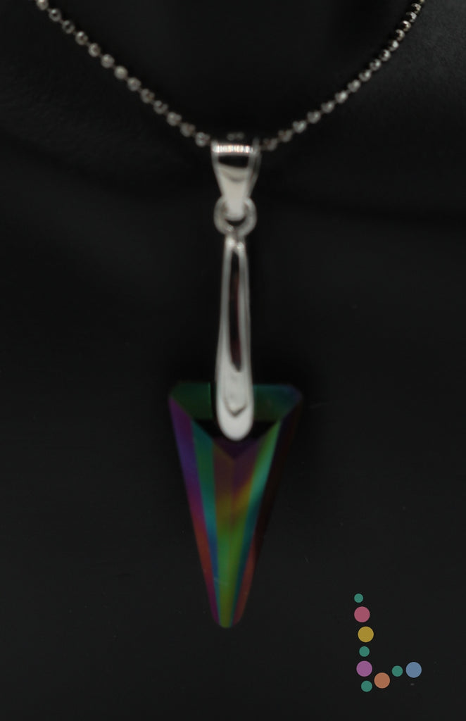 Sterling Silver Aurora Borealis Crystal – LACE Creations