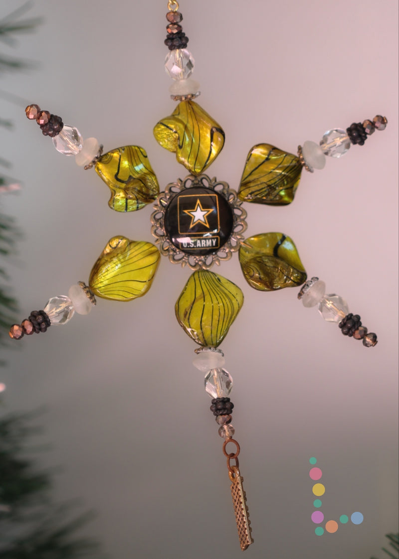 "Army" Christmas Tree Ornament | LACE Creations