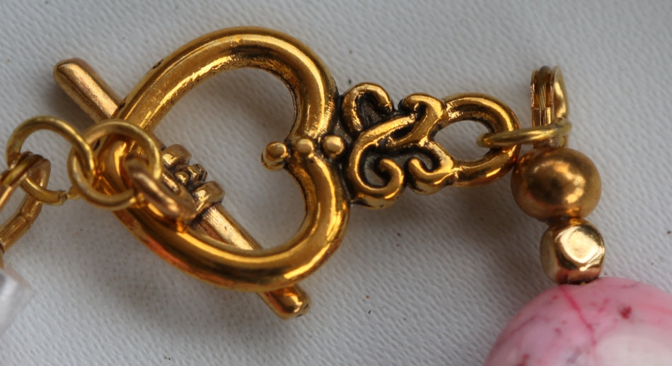 Pink Magnesite Bracelet – LACE Creations